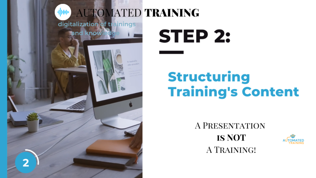 Digital Training Services: 2 Design trainings' structure - Automated Training