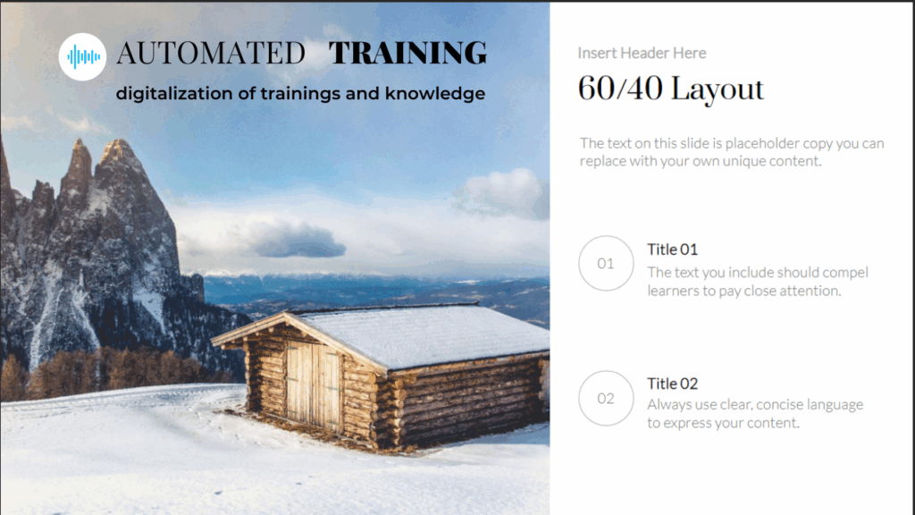 Option 4. Budget eLearning Templates: "Synergy" Template - Automated ...